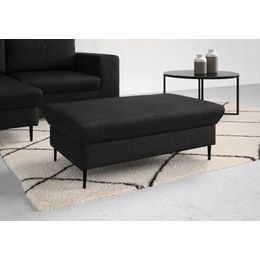Sitzhocker DOMO collection "Modica", grau (anthrazit), B:99cm H:42cm T:65cm, 100% Polyester, Hocker, Sitzhocker, Auch in Cord, Fu&szlig;h&ouml;he passend f&uuml;r g&auml;ngige Saugroboter