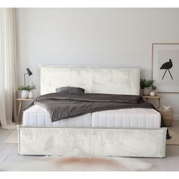 Polsterbett Collection AB "Marla erh&auml;ltlich in der Breite 180x200cm, mit Cordstoff bezogen", creme, B:207cm H:118cm L:215cm, Betten, Polsterbett, wahlweise mit Lattenrost und King-Matratze (28cm)