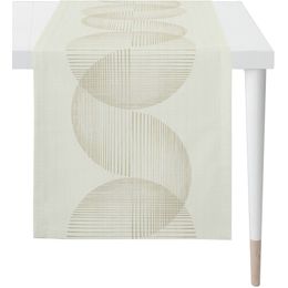 Tischl&auml;ufer Apelt "5702 HERBSTZEIT, Herbstdeko, Herbst", beige (natur), B:48cm L:140cm, Polyester, Viskose, Tischdecken, Jacquardgewebe