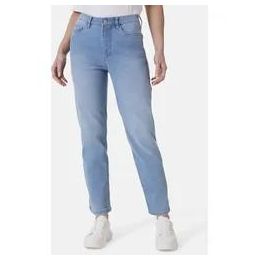 5-Pocket-Jeans STOOKER WOMEN "Nizza Denim Tapered Fit Jeans", Damen, Gr. 46, L&auml;nge 32, blau (light blau wash), Denim/Jeans, 82% Baumwolle, 17% Polyester, 1% Elasthan, gerade, unten schmal lang, Jeans 5-Pocket-Jeans, Tapered Fit Casual Clean Wash Denim Jeans f&uuml;r Damen