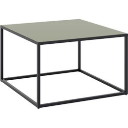 Couchtisch "Reno", graphit schwarz, glas olivgr&uuml;n glanz, graphit schwarz, glas olivgr&uuml;n glanz, B:80cm H:45cm T:80cm, SET ONE BY Musterring, Tische, Couchtisch, Ma&szlig;e (BxHxT in cm) 80 x 45 x 80