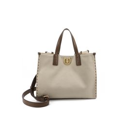 Tragetasche U.S. Polo Assn. "MIDDLETON DOUBLE HANDLE WITH EXTRA BAG Damen", Damen, Gr. B/H/T: 14cm x 31cm onesize, beige (stone fabric), Taschen, Tragetasche Damen, Shopper, Einkaufstasche, Fashion, Lifestyle, Sale