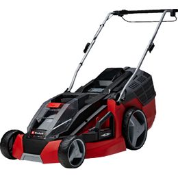 Akkurasenm&auml;her Einhell "GE-CM 43 Li M Kit (2x4,0Ah)", rot, Rasenm&auml;her, mit Mulchkeil, 2 Akkus 18V/4Ah und 2 Ladeger&auml;ten