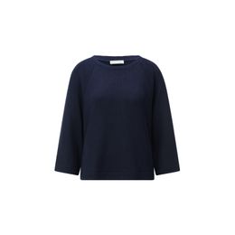 3/4-Arm-Shirt RICHROYAL, Damen, Gr. XL, blau (midnight blau), Strick, Obermaterial: 81% Polyester, 14% Viskose, 5% Elasthan, normal, Rundhals, Shirts 3/4-Arm-Shirt