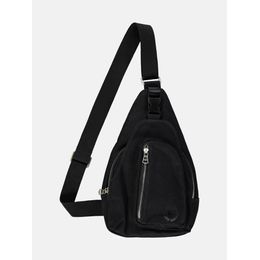 Umh&auml;ngetasche Lerros "COLUMBUS Body Bag", Herren, schwarz, Materialmix, Taschen Umh&auml;ngetasche
