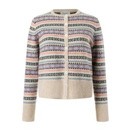 Strickjacke Maerz Muenchen "Maerz Muenchen 266101 Strickjacke Damen Bekleidung", Damen, Gr. 44, beige, 100% Schurwolle, Strickjacken Strickjacke