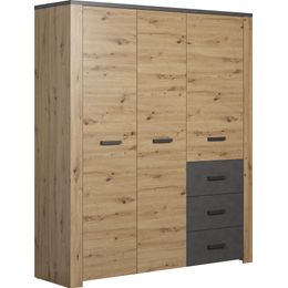 Kleiderschrank Home Affaire "Ambres", artisan eiche melamin, matera melamin, B:171cm H:212cm T:60cm, Schr&auml;nke, Kleiderschrank