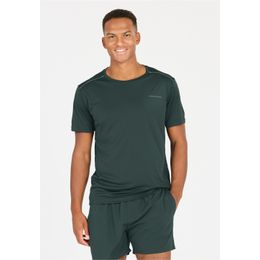 Funktionsshirt Endurance "Abbi", Herren, Gr. S, gr&uuml;n (dunkelgr&uuml;n), 100% Polyester, unifarben, normal, Rundhals, Shirts Funktionsshirt, mit 4-Wege-Stretch und recycelten Materialien