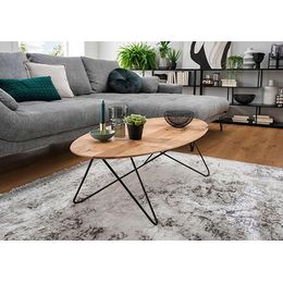 Couchtisch PAROLI "PRATO", braun (eiche, schwarz, eiche), B:120cm H:36cm T:60cm, Tische, Couchtisch