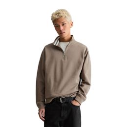 Marc O'Polo Sweatshirt MARC O'POLO DENIM "aus Bio-Baumwolle", Herren, Gr. L, cold taupe, Obermaterial: 100% Baumwolle, unifarben, relaxed fit, elastischer Bund, Sweatshirts Sweatshirt
