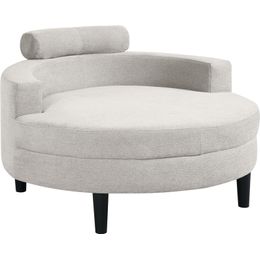 Loveseat "Ravi Sessel, B: 114 cm, Sitzh&ouml;he: 42 cm", grau (hellgrau), B:114cm H:83cm T:154cm, 100% PES, ATLANTIC HOME COLLECTION, Sessel, XXL- Sessel, mit Stauraumhocker, R&uuml;ckenst&uuml;tze & 4 Zierkissen, Topseller