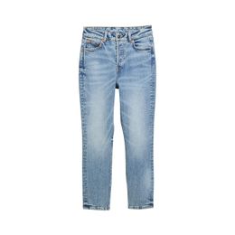 Tom Tailor Denim Damen TTLOTTE SLIM STRAIGHT Jeans mit High Waist, blau, Uni, Gr. 28