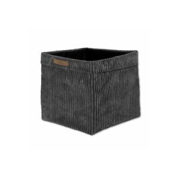 Aufbewahrungsbox LYCCE "Aufbewahrungskorb Faltbare Aufbewahrungsbox Cord 1P 1er Pack", grau, B:33cm H:31cm T:33cm, Obermaterial: 90% Polyester PES. 10% Nylon NY., Aufbewahrungsboxen, Aufbewahrungsbox