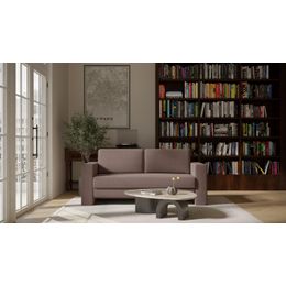 BRUNO Schlafsofa 160cm in Dunkelgrau | stabiles Massivholz & Boxspringkomfort