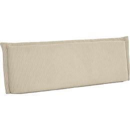 R&uuml;ckenkissen Paidi "Cord in verschiedenen Ausf&uuml;hrungen, Relaxkissen, 90/120/140 cm Breite", vanilla ice, B:10cm H:40cm L:121cm, Polyester, Funktionskissen, R&uuml;ckenlehne f&uuml;r Bett und Sofa, abnehmbarer und waschbarer Bezug
