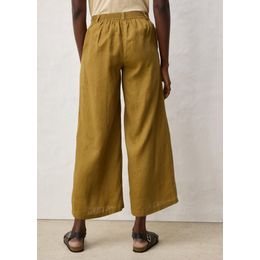bonprix Culotte aus reinem Leinen, gr&uuml;n, Gr.46, bequeme Culotte aus sommerlichen Leinen, aus Leinen