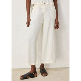 bonprix Culotte aus reinem Leinen, wei&szlig;, Gr.42, bequeme Culotte aus sommerlichen Leinen, aus Leinen