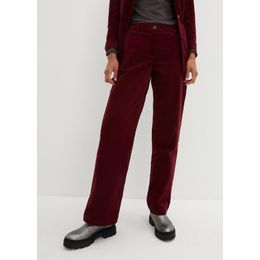 bonprix Cordhose aus Bio-Baumwolle mit Stretch, rot, Gr.44, Circular Collection &ndash; Mit Bio-Baumwolle f&uuml;r den Recycling-Kreislauf designed, aus Cord