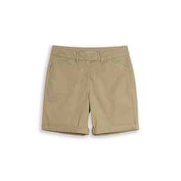 Tom Tailor Damen Chino Bermuda Shorts, gr&uuml;n, Uni, Gr. 44