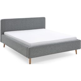 Meise M&ouml;bel Polsterbett MEISE.M&Ouml;BEL "Mattis", blau (t&uuml;rkis), B:161cm H:105cm L:218cm, Bezug Bett: Multicolor (100% Polyester), Betten, Polsterbett, Topseller, wahlweise mit Bettkasten