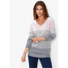 bonprix Premium Pullover mit Cashmere-Anteil, rosa, Gr.56/58 (3XL), Softer Pullover mit attraktivem Farbverlauf, aus Kaschmir,Viskose