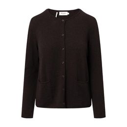Strickjacke Maerz Muenchen "Maerz Muenchen 244000 Strickjacke Damen Bekleidung", Damen, Gr. 40, dunkelbraun, 100% Wolle (Merino), Strickjacken Strickjacke