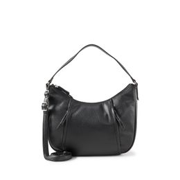 Tom Tailor Damen TTBECA M Beuteltasche mit Rei&szlig;verschluss-Details, schwarz, Uni, Gr. ONESIZE