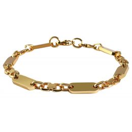 Adelia&acute;s Edelstahlarmband ADELIA&acute;S "Unisex Armband aus Edelstahl" Gr. 21, gold, Armb&auml;nder, Herren, 21, Edelstahl, Edelstahlarmband