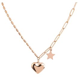 Adelia&acute;s Kette ohne Anh&auml;nger ADELIA&acute;S "Damen Halskette mit Anh&auml;nger &ndash; aus Edelstahl", gold, Halsketten, Damen, 43cm, Edelstahl, Ideal zum Verschenken &ndash; schlicht und stilvoll