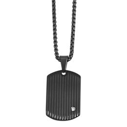 Adelia&acute;s Kette mit Anh&auml;nger ADELIA&acute;S "Damen Edelstahl Halskette mit Anh&auml;nger", schwarz, Halsketten, Damen, unbekannt, Edelstahl