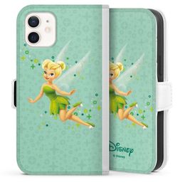DeinDesign iPhone 12 mini Handy Klapph&uuml;lle Handyh&uuml;lle aus Kunst Leder wei&szlig; Flip Case Official Licensed Product Disney Tinkerbells Sideflip mit Lasche