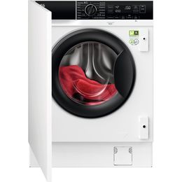 AEG Einbauwaschmaschine "LR8BI7480", Energieeffizienz: A (A-G), wei&szlig;, B:60cm H:82cm T:55cm, Waschmaschinen, PowerClean: Vollst&auml;ndige Fleckenentfernung in 59 Min. bei nur 30 C