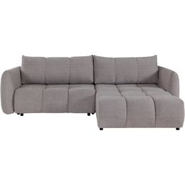 Ecksofa exxpo - SOFA FASHION "Livonia, B/T: 260/187, modern & praktisch f&uuml;r kleine R&auml;ume", grau, B:260cm H:87cm T:187cm, Sofas, Ecksofa, Mit Bettfunktion & Bettkasten,hoher Sitzkomfort,inkl. Steppung, L-Form