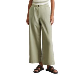 Marc O'Polo Chinohose MARC O'POLO "aus TENCEL&trade; Lyocell mit Bio-Baumwolle", Damen, Gr. 36, Normalgr&ouml;&szlig;en, smooth sage, Obermaterial: 70% Lyocell, 30% Baumwolle, unifarben, relaxed fit lang, Hosen Chinohose