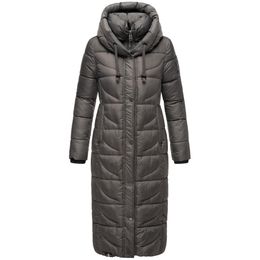 Steppmantel Navahoo "Waffelchen", Damen, Gr. M (38), grau (anthrazit), Obermaterial: 100% Polyester. Futter: 100% Polyester. Wattierung: 100% Polyester, figurumspielend ca. Mitte Wade, hoch geschlossener Ausschnitt, &Auml;rmel ohne &Auml;rmelschlitz Rippstrickb&uuml;ndchen, M&auml;ntel Steppmantel, Wintermantel mit Gehschlitzen und Kapuze