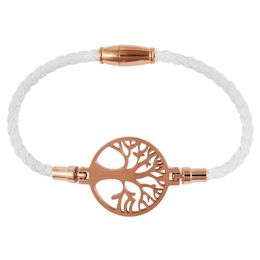 Adelia&acute;s Armband ADELIA&acute;S "Damen Armband &ndash; Lebensbaum aus Leder 18 cm", wei&szlig;, Armb&auml;nder, Damen, 18cm, Leder, Armband, Eine sch&ouml;ne Geschenkidee f&uuml;r jeden Anlass