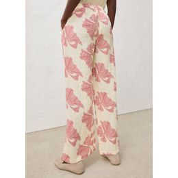bonprix Marlenehose aus reinem Leinen, beige, Gr.46, bequeme Marlenehose mit weitem Bein aus sch&ouml;ner Premium-Qualit&auml;t, aus Leinen