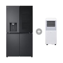 MultiDoor K&uuml;hlschrank mit InstaView&reg; (EEK E, 638L, 179,2cm hoch) GMG960EVEE & Mobile Klimaanlage GMG960EVEE.TF09001