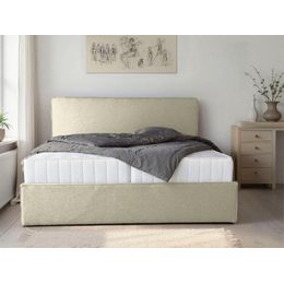 Polsterbett Collection AB "Romo erh&auml;ltlich in der Breite 180x200cm", beige, B:202cm H:116cm L:215cm, Betten, Polsterbett, 3 Varianten: Rahmen, Lattenrost oder Komplett-Set mit King-Matratze