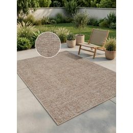 Teppich OTTO HOME "Lennor, In- und Outdoor geeignet, Balkon, Camping", beige meliert, B:200cm H:8mm L:300cm, Kunstfaser, Teppiche, Teppich, Wetterfest & UV-best&auml;ndig, meliert, Sisal-Optik, Esszimmer, Wohnzimmer
