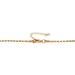 Adelia&acute;s Kette ohne Anh&auml;nger ADELIA&acute;S "Unisex Halskette aus Edelstahl 43+5", gold, Halsketten, Damen, 48cm, Edelstahl, Ideal als Geschenk f&uuml;r besondere Anl&auml;sse
