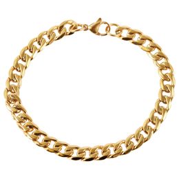 Adelia&acute;s Armband ADELIA&acute;S "Herren Armband &ndash; Panzerarmband aus Edelstahl 21 cm", gold, Armb&auml;nder, Herren, 21cm, Edelstahl, Armband, Ideal als Geschenk zum Geburtstag