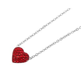 Adelia&acute;s Kette ohne Anh&auml;nger ADELIA&acute;S "Damen Halskette mit Anh&auml;nger &ndash; Herz aus Edelstahl", silber, Halsketten, Damen, 47cm, Edelstahl, Ein stilvolles Geschenk f&uuml;r besondere Momente