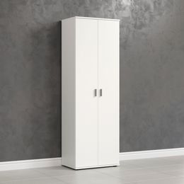 Mehrzweckschrank Home Affaire "Jersey", wei&szlig;, B:60cm H:176cm T:35cm, Holzwerkstoff, Schr&auml;nke, Mehrzweckschrank, Besenschrank mit cleverer Innenaufteilung &ndash; (B/T/H) 60/35/176 cm