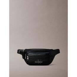 G&uuml;rteltasche Calvin Klein "BOLD LOGO WEBBING WAISTBAG", Herren, Gr. B/H/T: 32cm x 14cm x 9cm, schwarz, Lederimitat, unifarben, Taschen G&uuml;rteltasche, Bauchtasche, Body Bag, kleine Cross Body Bag mit Au&szlig;enfach