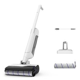 Rowenta Nass-Trocken-Sauger "X-Clean 10, Saugen und Wischen, lange Laufzeit, LED-Bildschirm", wei&szlig; (wei&szlig;, silber), B:27cm H:116cm T:23cm, Mehrzwecksauger, selbstreinigend und -trocknend, geeignet f&uuml;r Hartb&ouml;den, GZ7540
