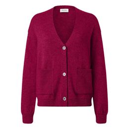 Strickjacke Maerz Muenchen "Maerz Muenchen 273700 Strickjacke Damen Bekleidung", Damen, Gr. 46, bordeaux, 100% Wolle (Merino), Strickjacken Strickjacke