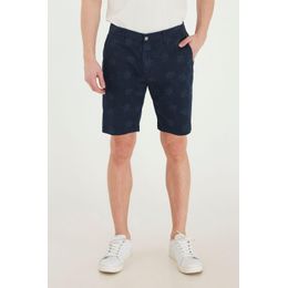 Chinoshorts Blend "BHWoven", Herren, Gr. L, US-Gr&ouml;&szlig;en, marineblaus, Web, 98% Baumwolle, 2% Elasthan, normal kurz, Hosen Chinoshorts, Stilvolle Chino Shorts mit Eingrifftaschen