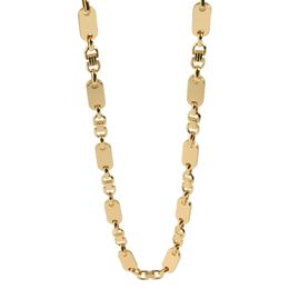 Adelia&acute;s Kette ohne Anh&auml;nger ADELIA&acute;S "Unisex Halskette &ndash; Plattenkette aus Edelstahl 55 cm", gold, Halsketten, Damen, 55cm, Edelstahl, Zum Verschenken &ndash; passend f&uuml;r viele Anl&auml;sse