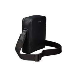 Umh&auml;ngetasche Calvin Klein "EMBLEM HW REPORTER", Herren, Gr. B/H/T: 16cm x 20cm x 6,5cm, schwarz, Lederimitat, unifarben, Taschen Umh&auml;ngetasche, Herren Minibag, Schultertasche, Body Bag mit Rei&szlig;verschluss